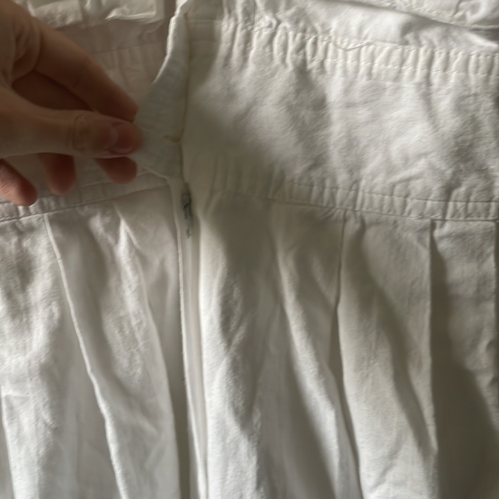 Vintage Foxy Lady White Cotton Shirtdress - Gem